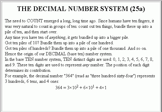 25. NUMBER SYSTEMS